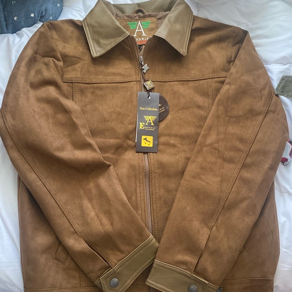 Emporio Armani | Jackets & Coats | Nwt Emporio Armani Collezione Suede ...